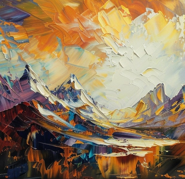 Mountain Landscape Wall Art Nature Inspired Paintings | Radikal Homes