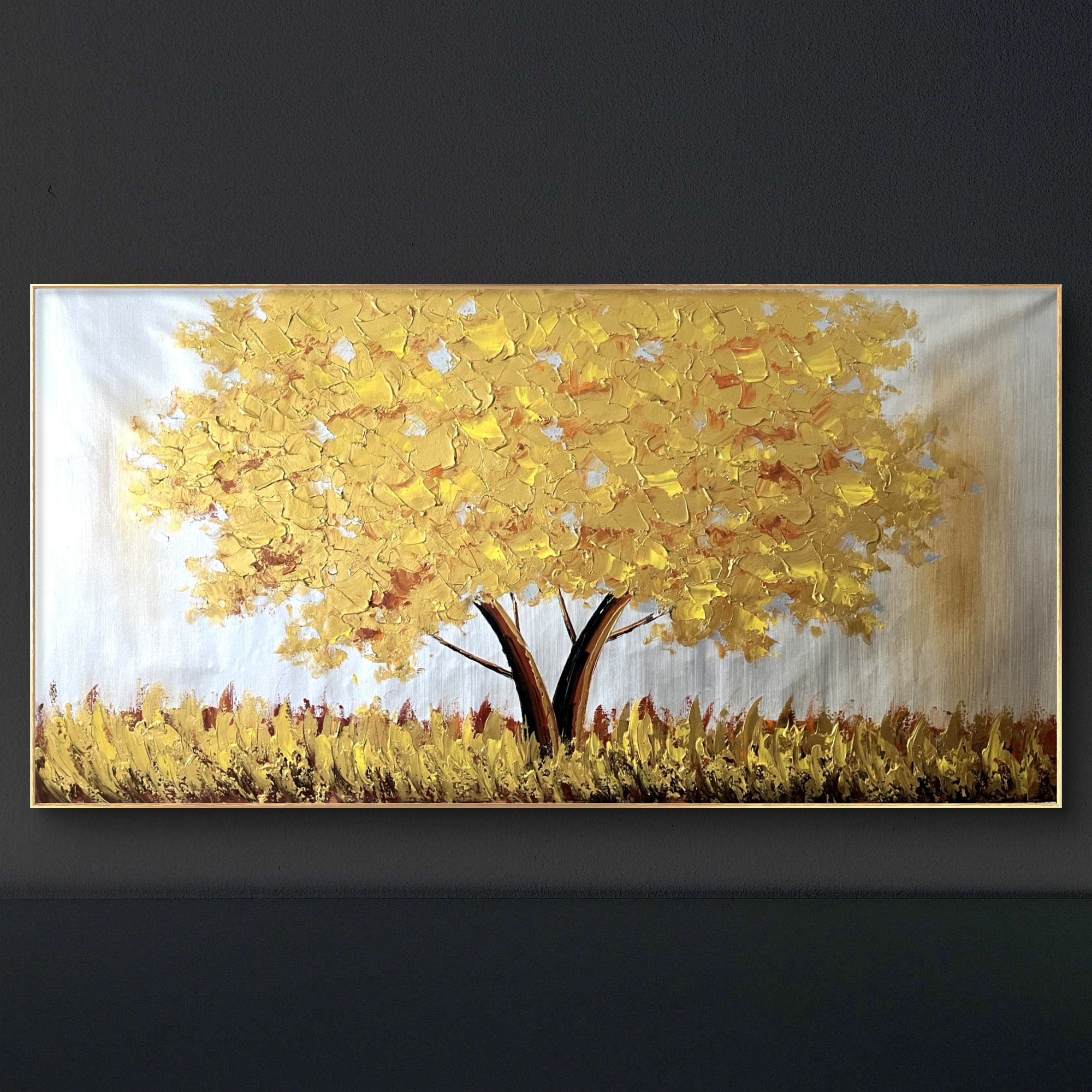 Yellow Fortune Nature Landscapes Paintings Wall Decor – Radikal Homes